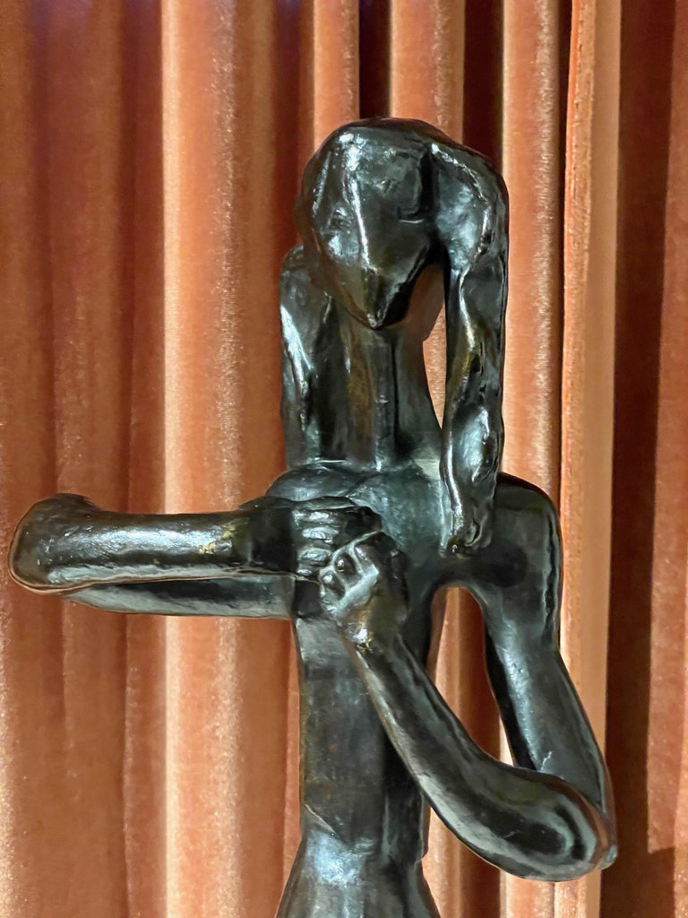 Bronze Dancing Figure by Cubist Sculptor Joseph Csaky For Sale at 1stDibs