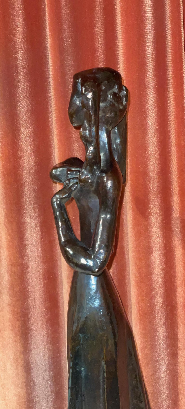 Bronze Dancing Figure by Cubist Sculptor Joseph Csaky For Sale at 1stDibs