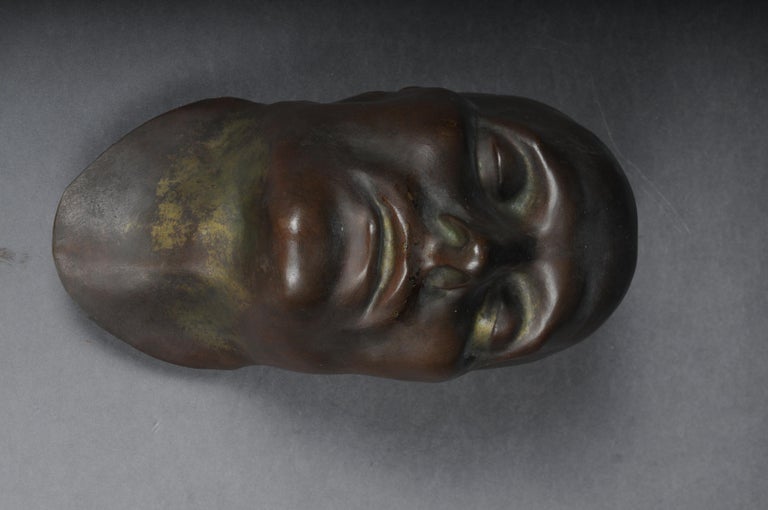 Bronze Death Mask of the Emperor Napoleon I Bonaparte Antique at 1stDibs