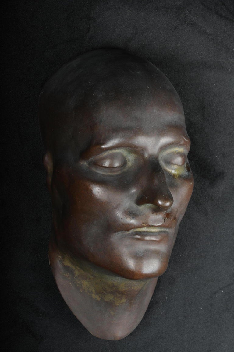 Bronze Death Mask of the Emperor Napoleon I Bonaparte Antique at 1stDibs