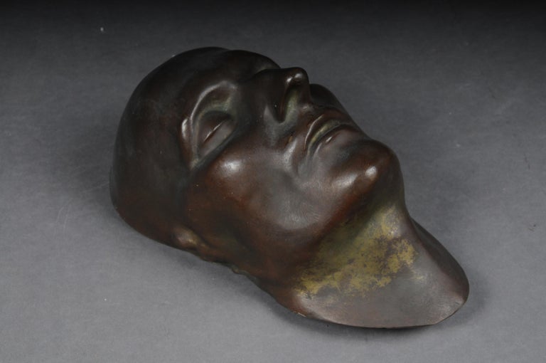Bronze Death Mask of the Emperor Napoleon I Bonaparte Antique at 1stDibs