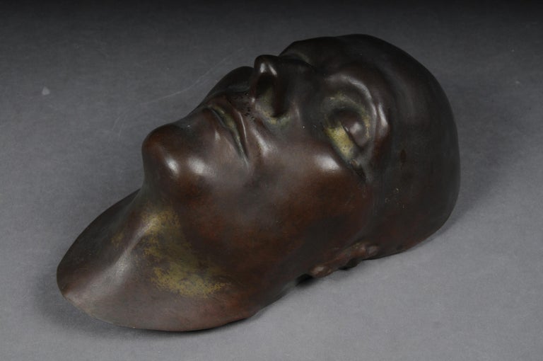 Bronze Death Mask of the Emperor Napoleon I Bonaparte Antique at 1stDibs