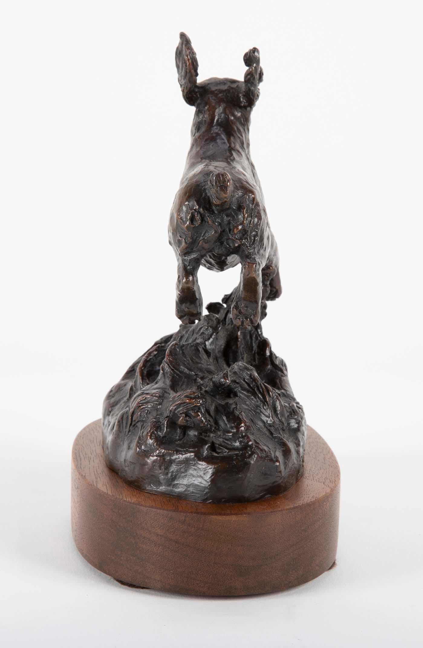 Bronze Dog Sculpture by Bunny Connell at 1stDibs
