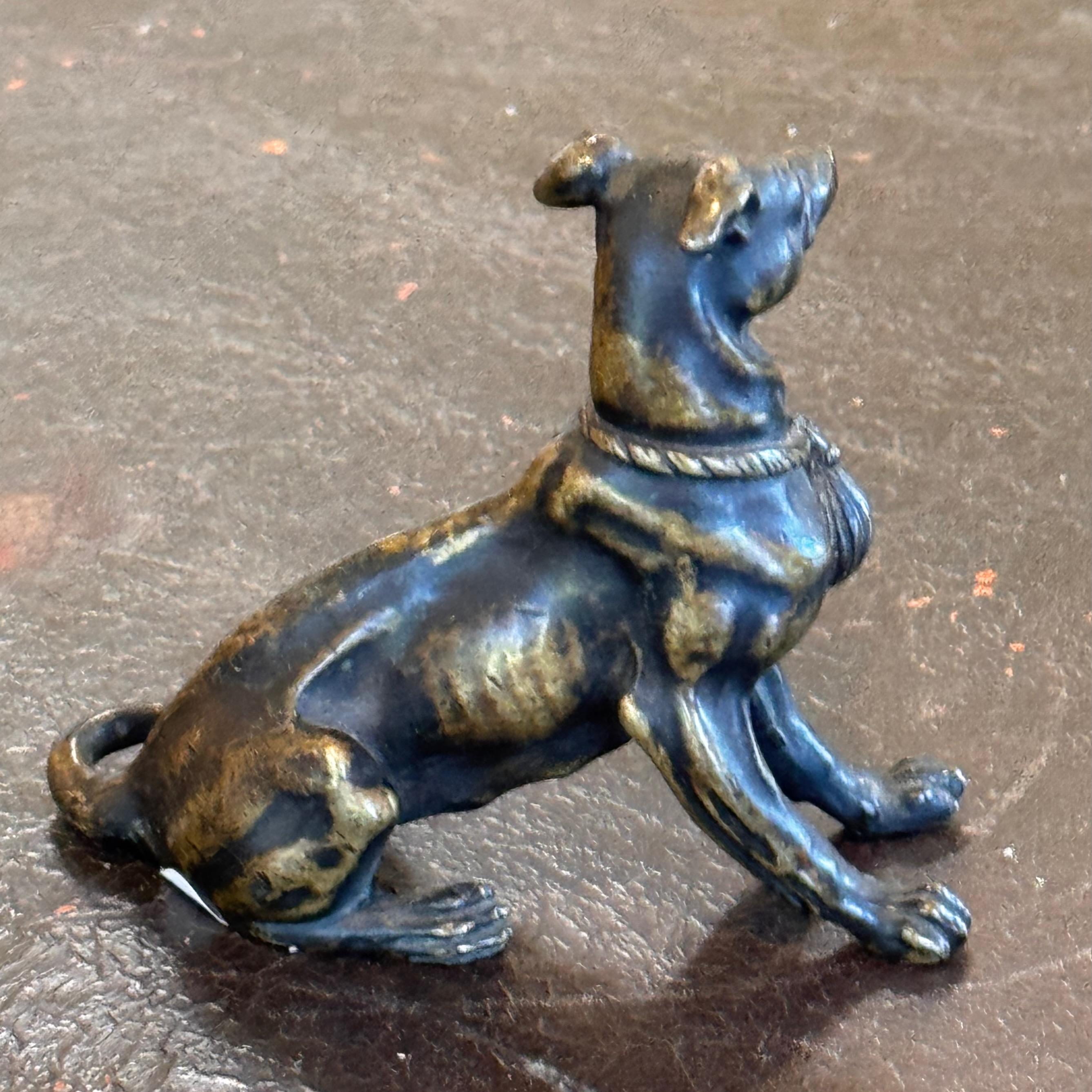 Bronze Dog Sculpture For Sale at 1stDibs
