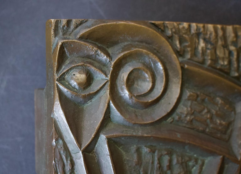 Bronze Door Handle with Modernist Zoomorphic Motif, 20th Century ...