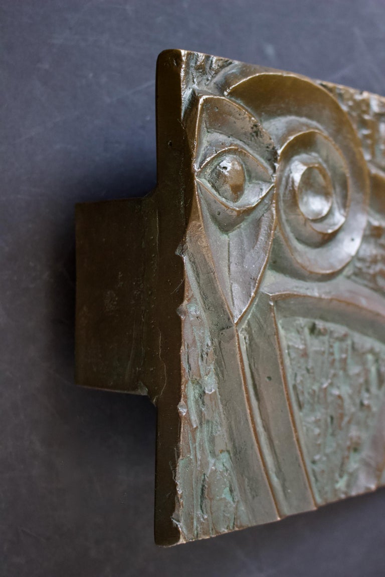 Bronze Door Handle with Modernist Zoomorphic Motif, 20th Century ...