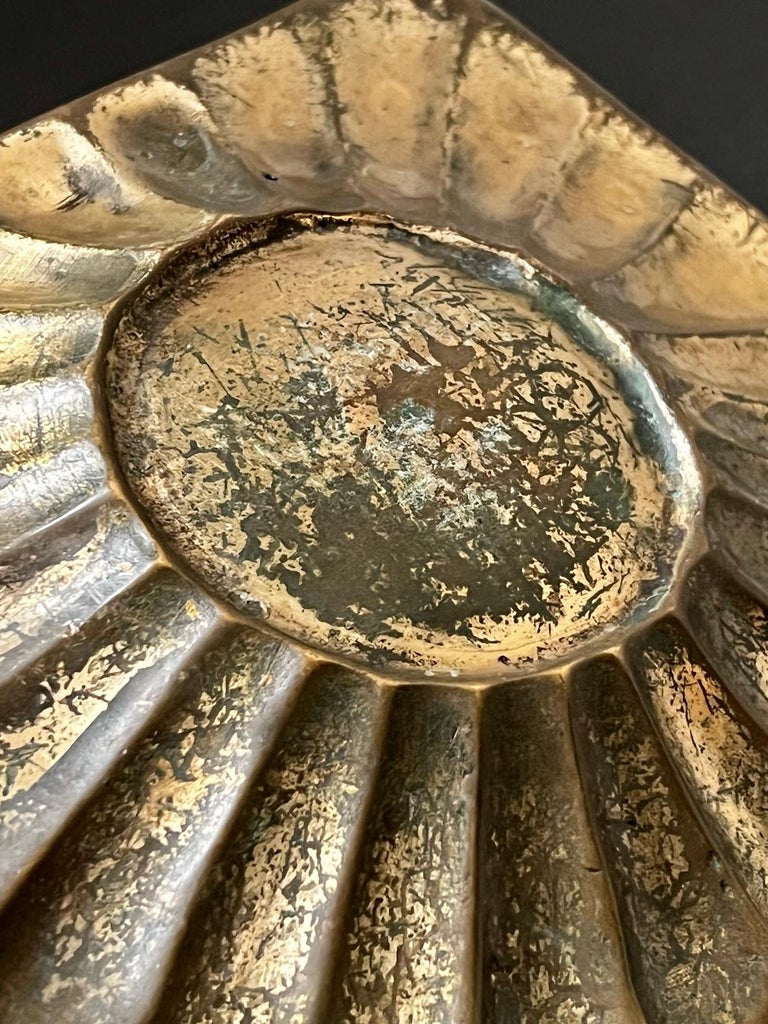 Bronze Door Handle with Raised Sunburst Design, 20th Century, European ...