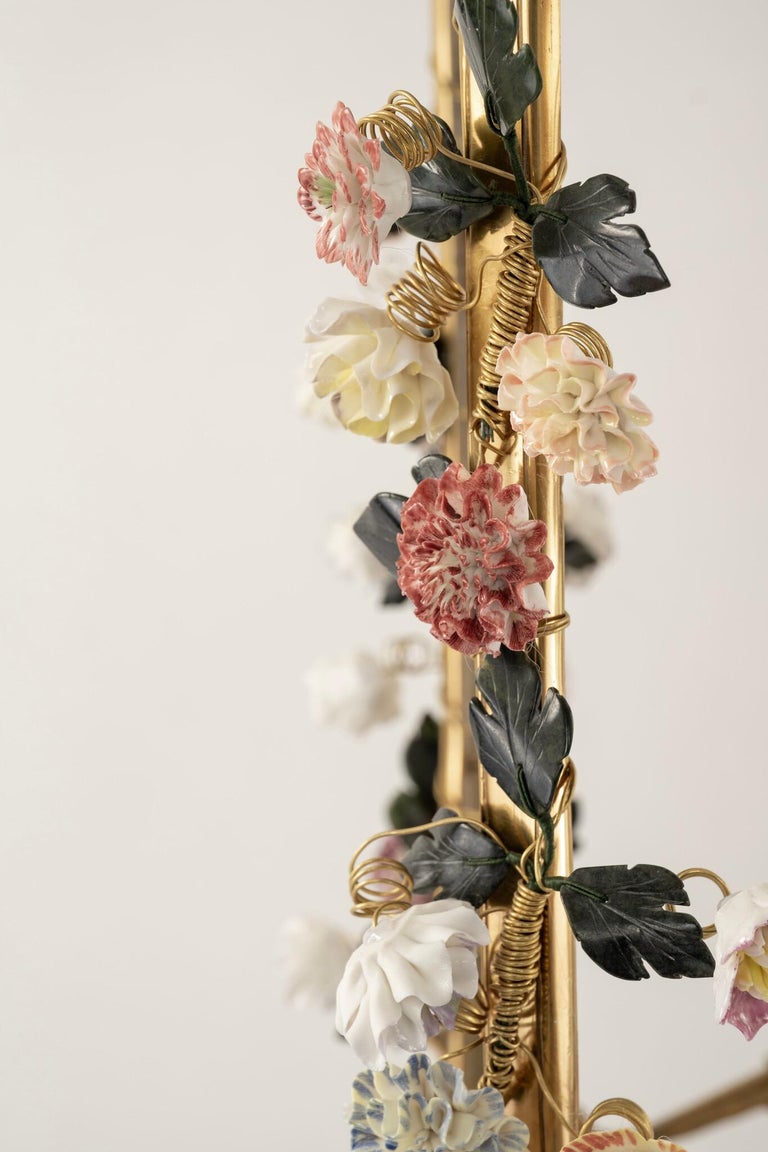 Bronze Dore Louis XV Style Floral Lantern For Sale at 1stDibs