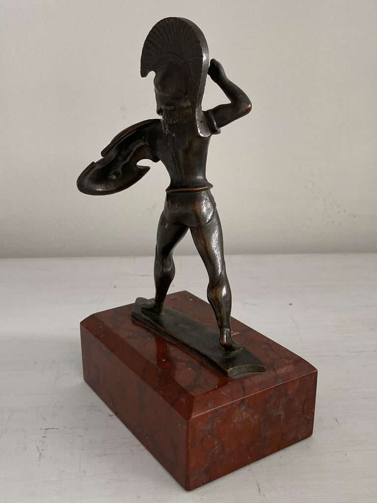 Bronze Etruscan Warrior with Shield, French, Early 19th Century at 1stDibs