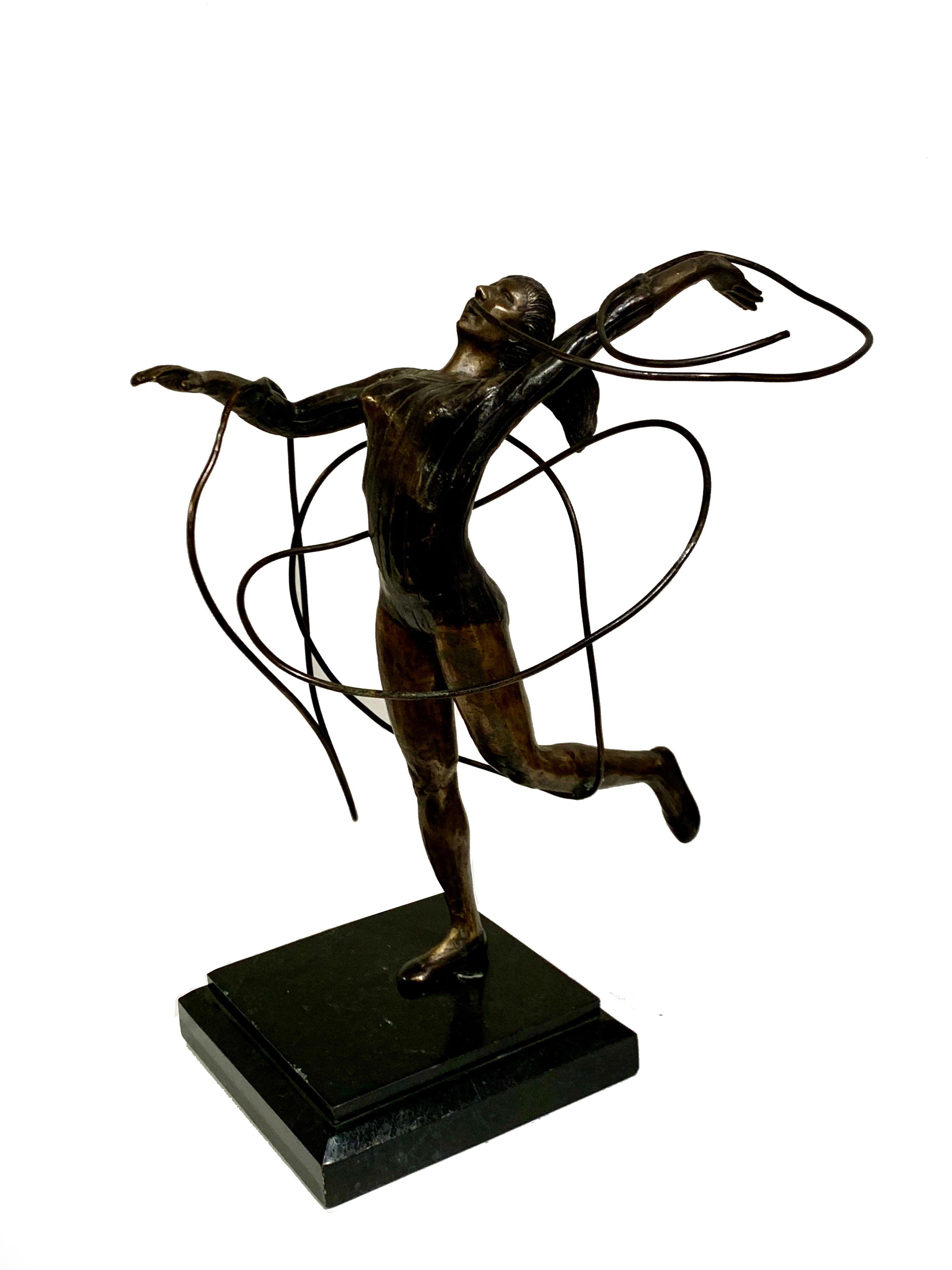 Bronze Female Dancer Sculpture For Sale at 1stDibs