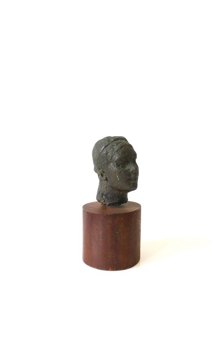 Bronze Female Head Bust Sculpture For Sale at 1stDibs