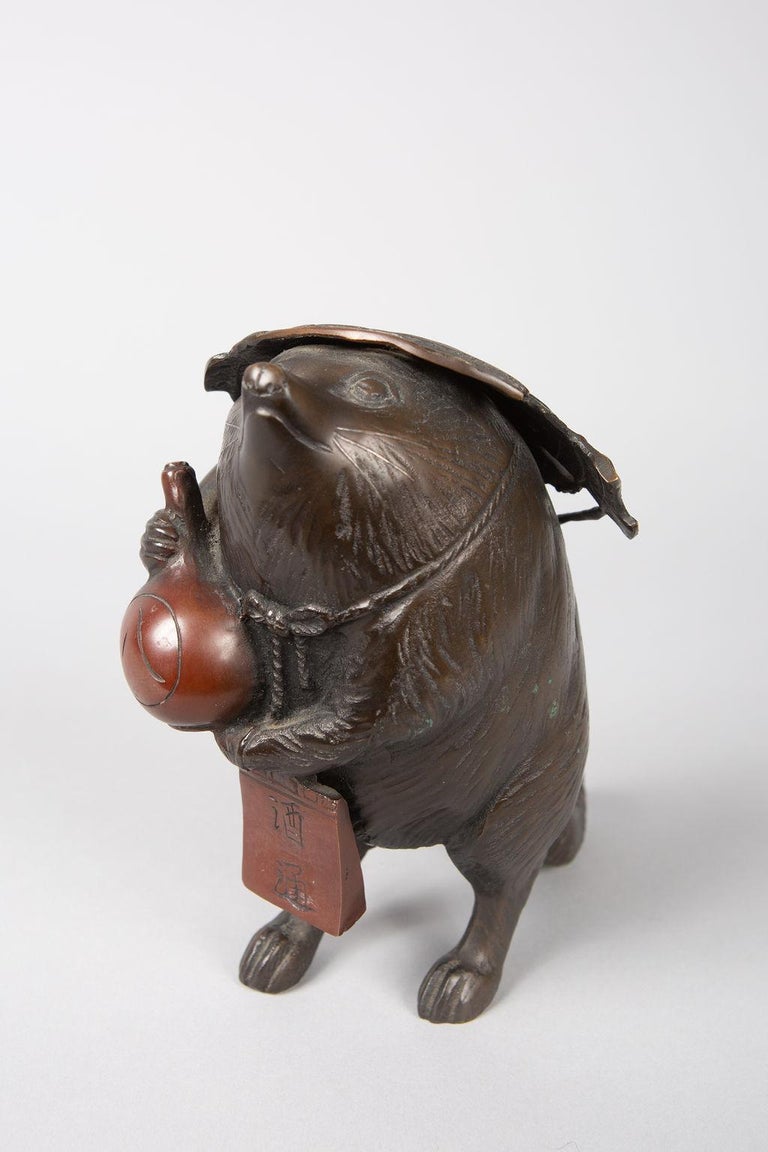Bronze Figure of a Badger For Sale at 1stDibs