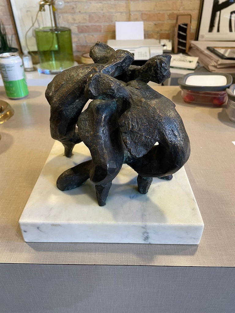 Bronze Figure Statue in Style of Abbott Pattinson For Sale at 1stDibs