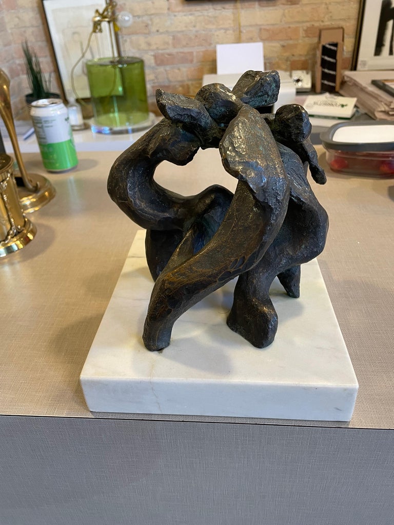 Bronze Figure Statue in Style of Abbott Pattinson For Sale at 1stDibs