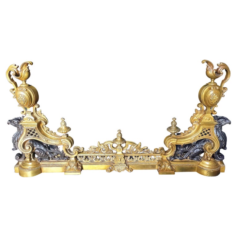 Bronze Fireplace Front For Sale at 1stDibs