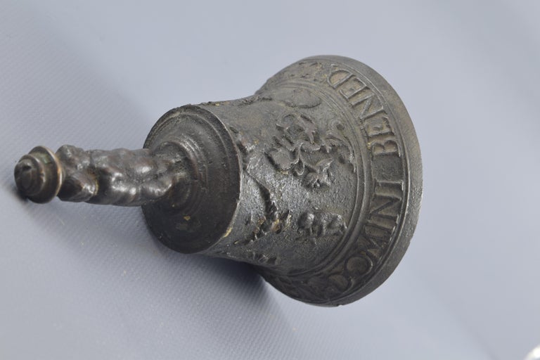 Bronze Flemish Bell, with Clapper, 16th Century at 1stDibs