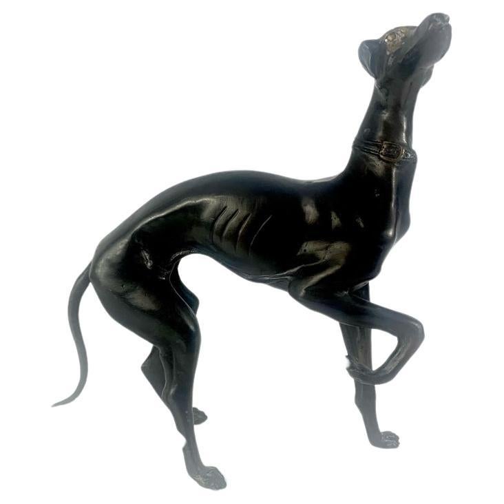 Bronze Greyhound Sculpture For Sale at 1stDibs