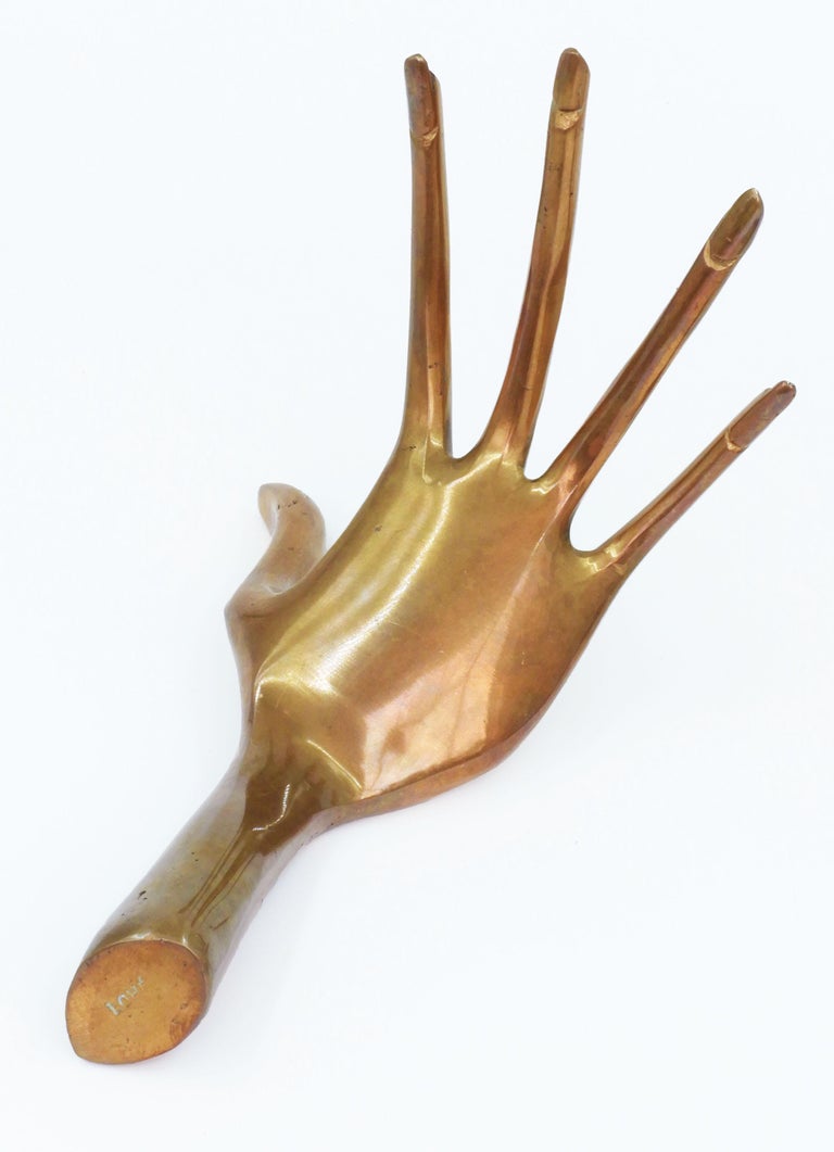 Bronze Hand Sculptures by French Artist Yves Lohe Signed For Sale at ...