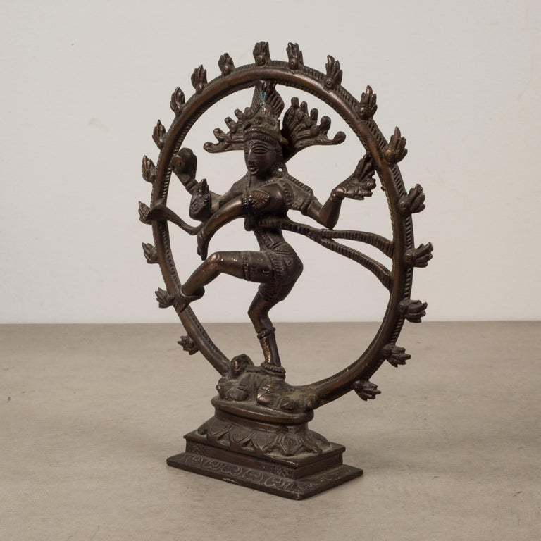 Bronze Hindu as Lord of the Dance Sculpture, circa 1930-1970 at 1stDibs