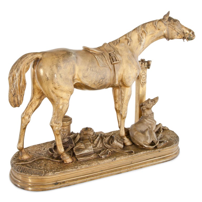 Bronze Horse by Moigniez, Second Half of the 19th Century at 1stDibs