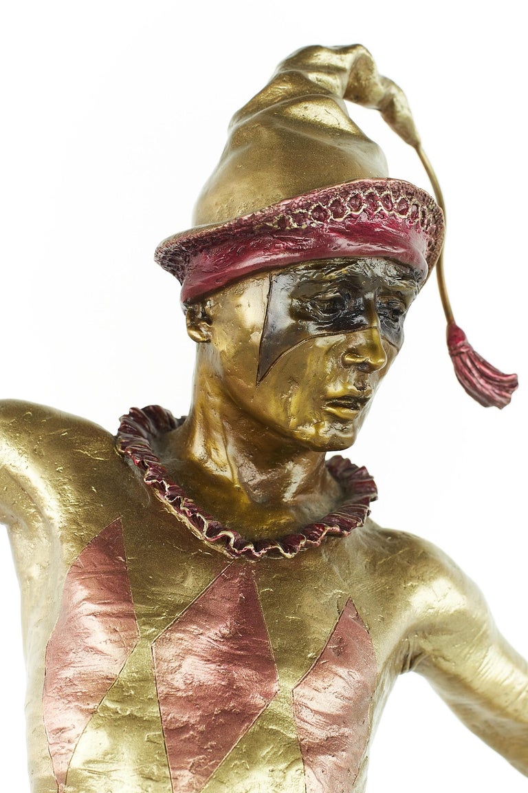 Bronze Jester Sculpture at 1stDibs