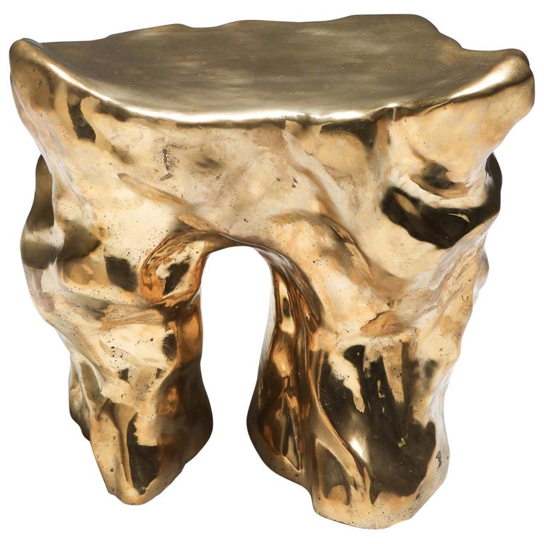 Bronze Lava Stool For Sale at 1stDibs