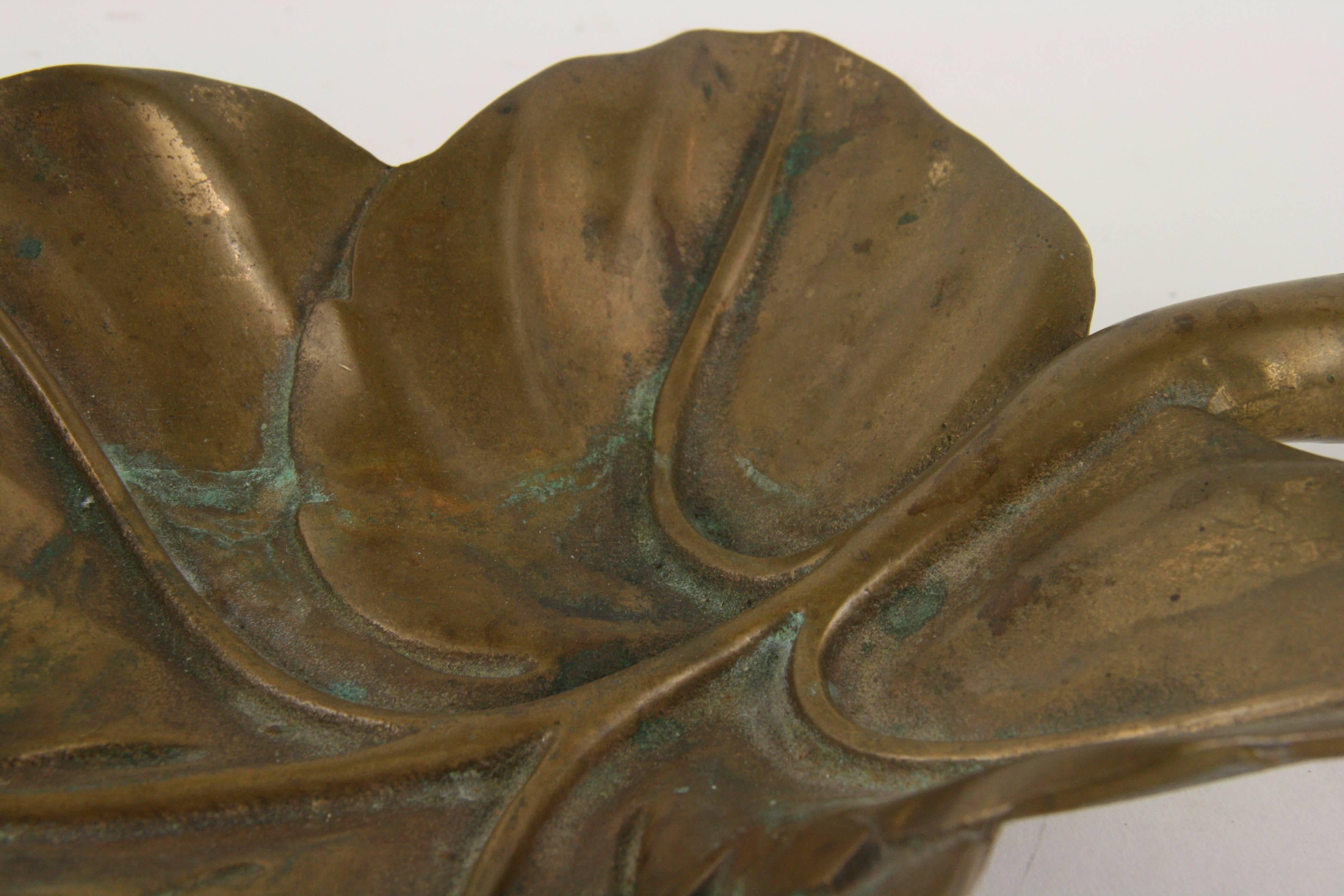 Japanese Bronze Leaf Garden Birdbath Sculpture at 1stDibs | japanese ...