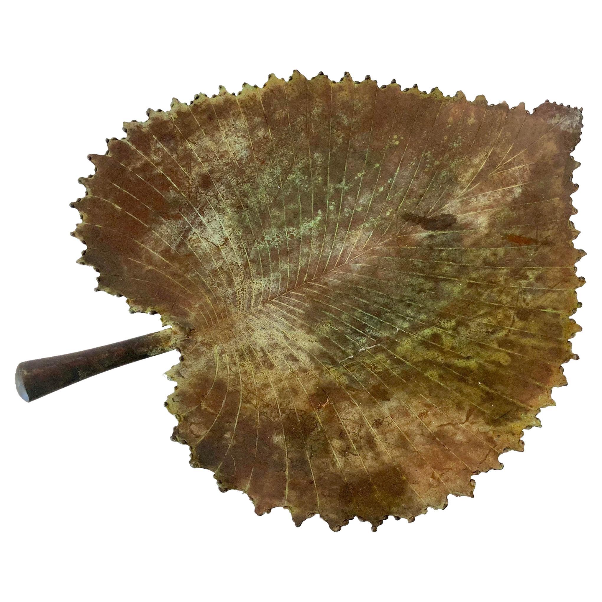 Bronze Leaf Centerpiece Sculpture #8 For Sale at 1stDibs