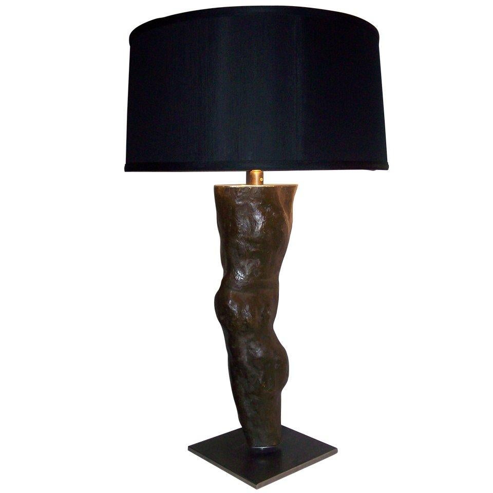 Bronze Cello Player Table Lamp at 1stDibs