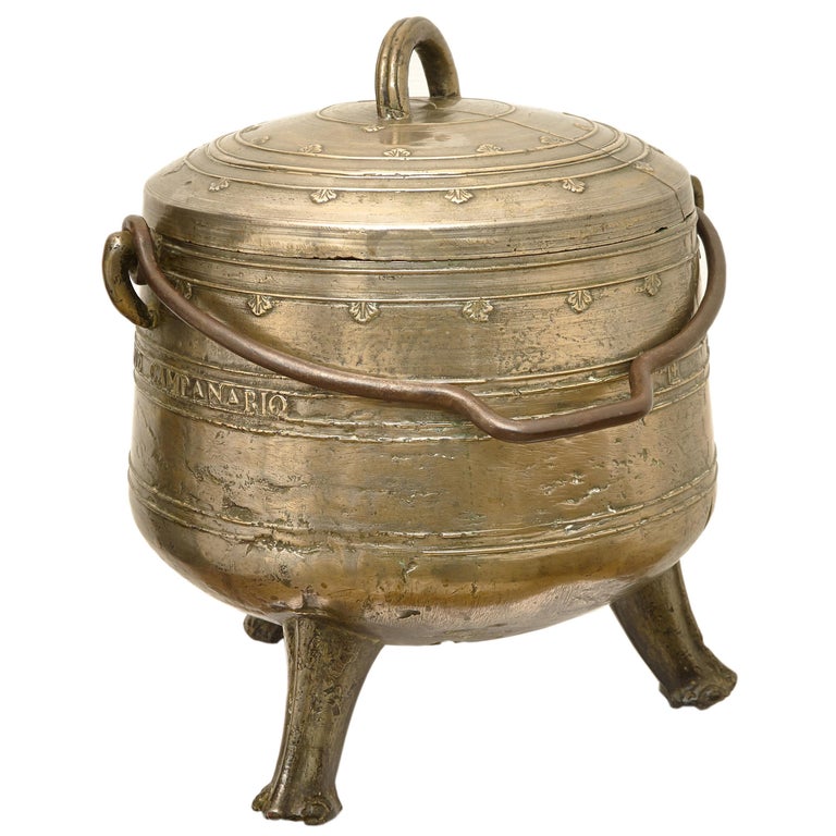 Bronze Lidded Cauldron at 1stDibs