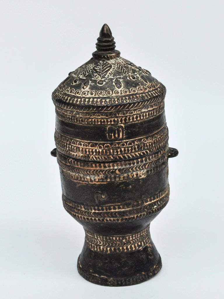 Bronze Lime Container from Laos, Mid-20th Century at 1stDibs | bronze ...