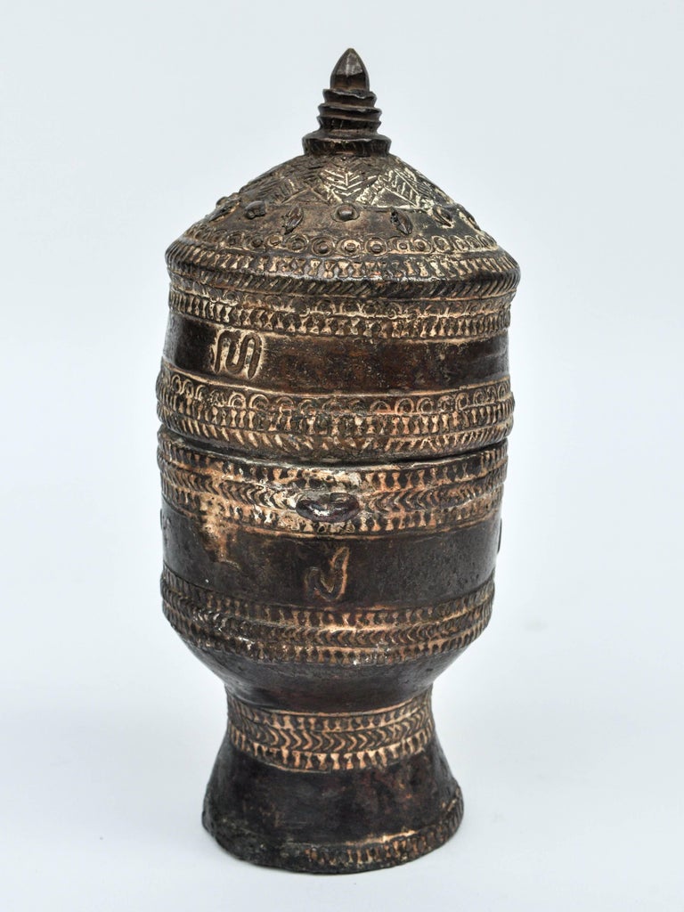 Bronze Lime Container from Laos, Mid-20th Century at 1stDibs | bronze ...