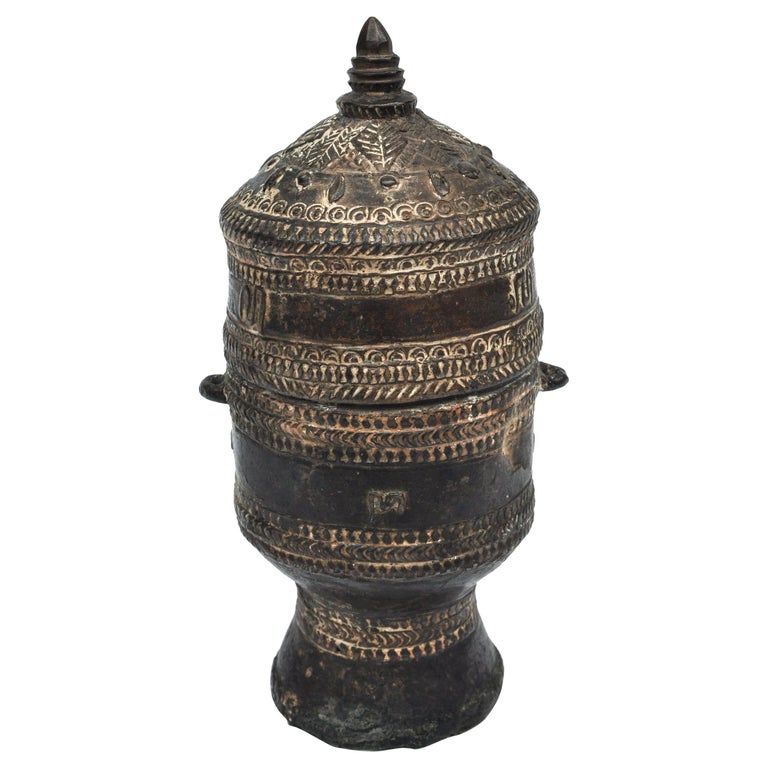 Bronze Lime Container from Laos, Mid-20th Century at 1stDibs | bronze ...