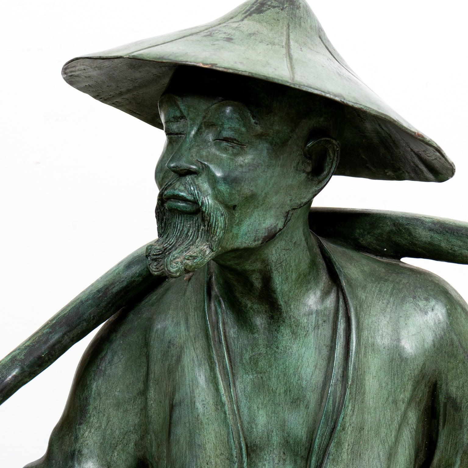 Bronze Male Chinese Figure at 1stDibs