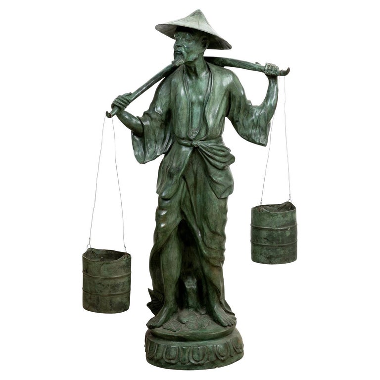 Bronze Male Chinese Figure For Sale at 1stDibs