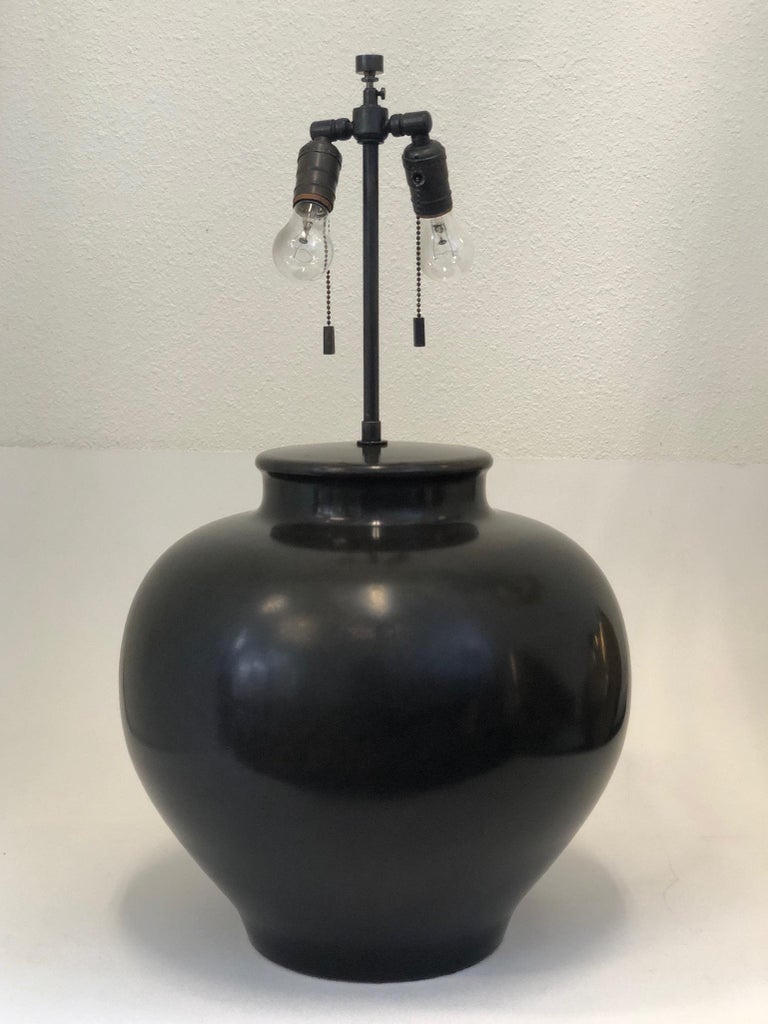 Bronze Ming Base Table Lamp by Karl Springer For Sale at 1stDibs