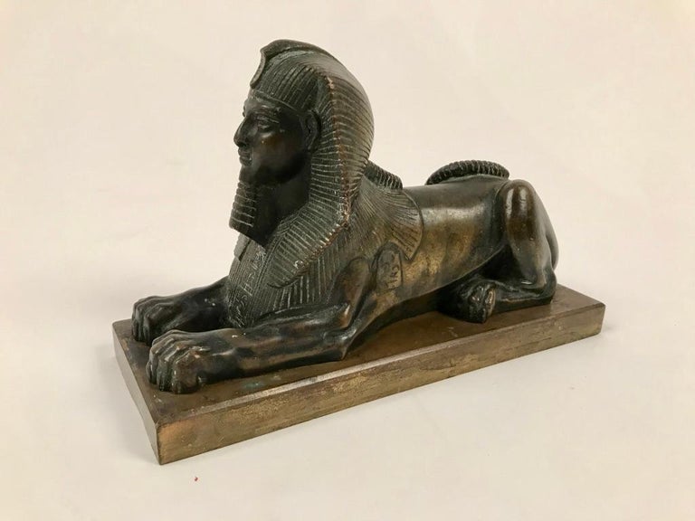 Bronze Model of a Sphinx, French, 19th Century at 1stDibs