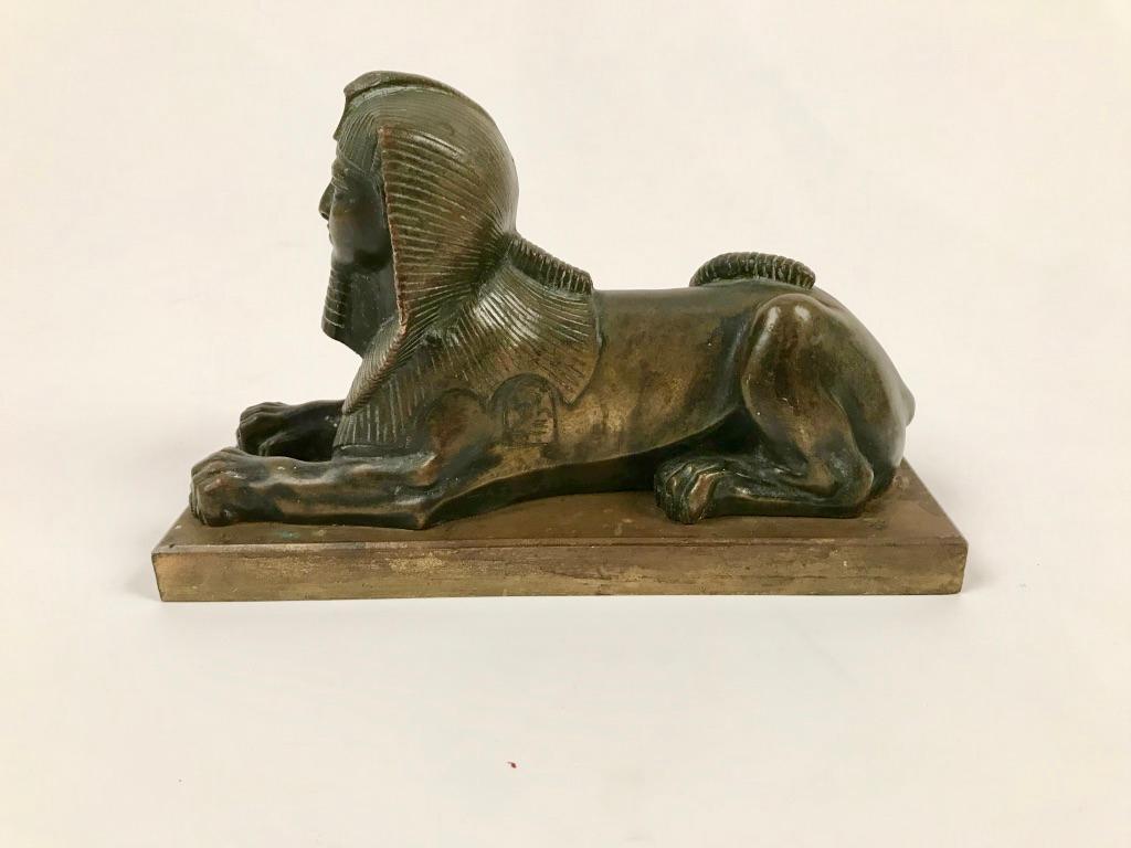 Bronze Model of a Sphinx, French, 19th Century at 1stDibs | bronze sphinx