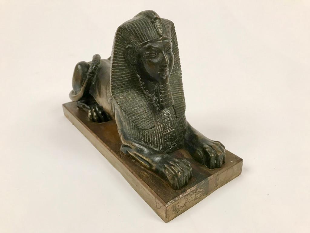 Bronze Model of a Sphinx, French, 19th Century at 1stDibs | bronze sphinx