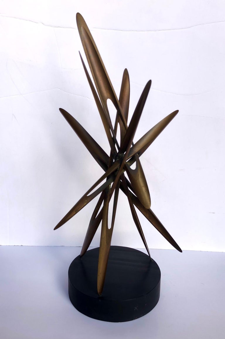 Bronze Modernist Sculpture After Alexander Liberman For Sale at 1stDibs