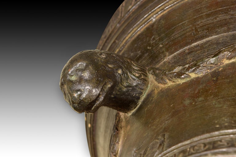 Bronze mortar. Carlos Fenollera, Valencia, Spain, 1790. For Sale at 1stDibs