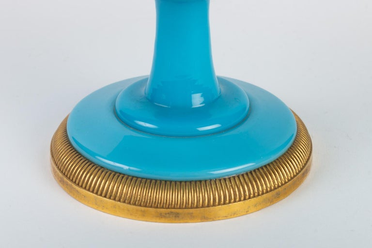 Bronze Mounted Turquoise Blue Opaline Cup For Sale at 1stDibs