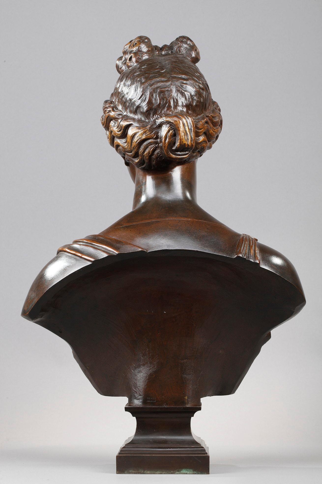 Bronze Neo-Classical Bust of a Woman, around 1900 at 1stDibs