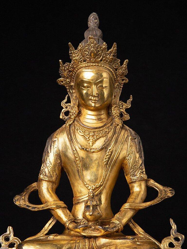 Bronze Nepali Bodhisattva Statue from Nepal For Sale at 1stDibs