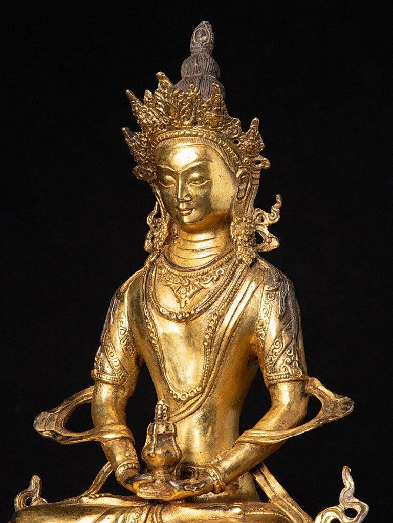 Bronze Nepali Bodhisattva Statue from Nepal For Sale at 1stDibs