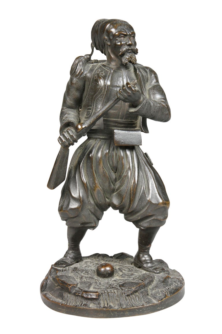 Bronze of a Russian Cossack For Sale at 1stDibs