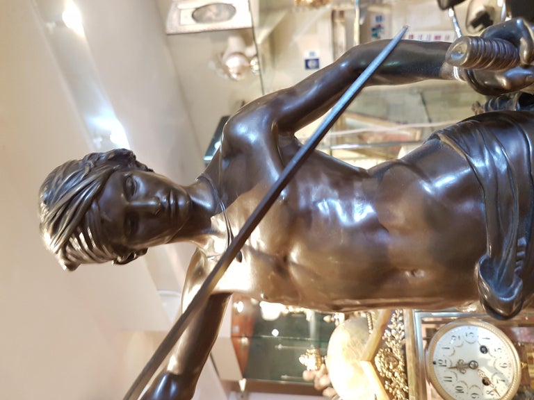 Bronze of "David after the Battle" or "David Vanqer" by Marius-Jean ...