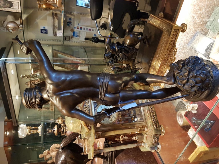 Bronze of "David after the Battle" or "David Vanqer" by Marius-Jean ...