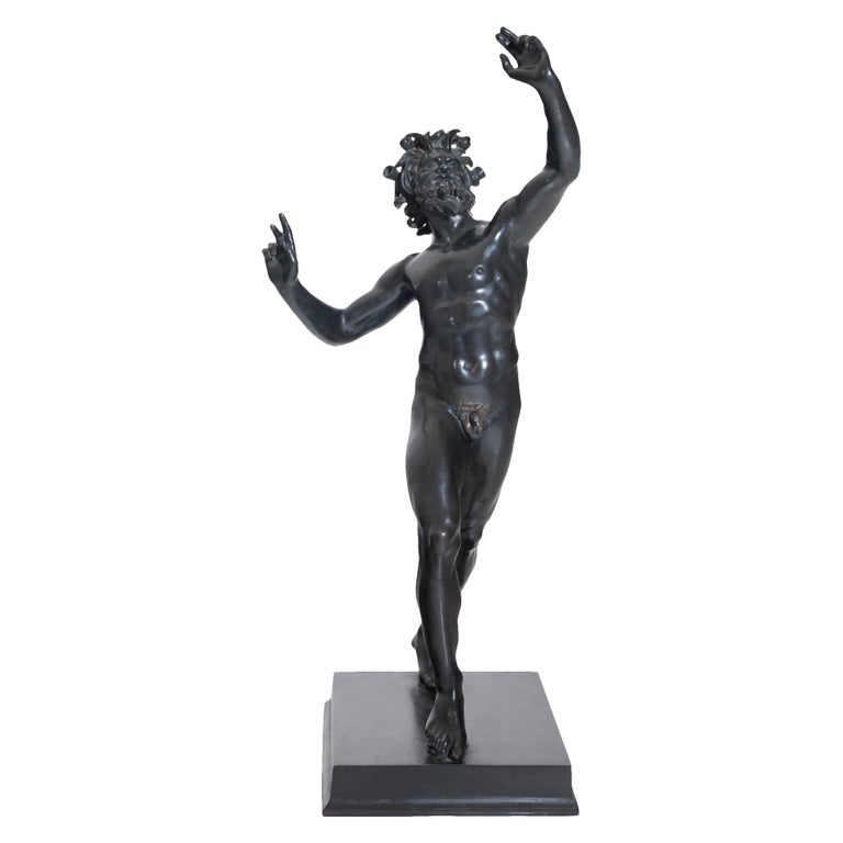 Bronze of the Dancing Faun of Pompeii, Naples, circa End of the 19th ...