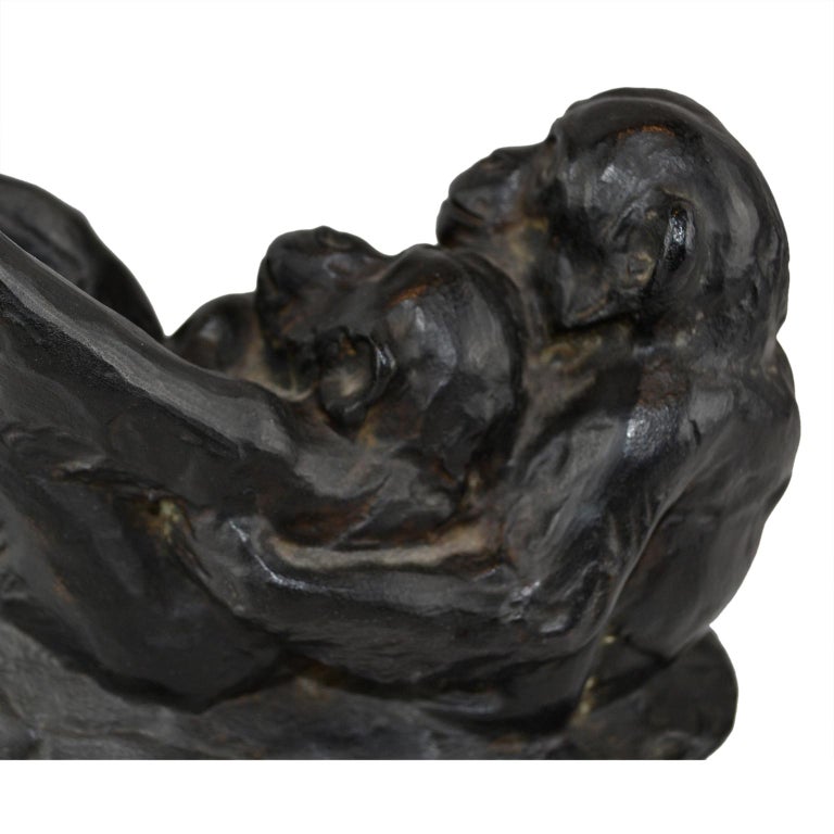 Bronze of Two Playful Monkeys by Rochard For Sale at 1stDibs